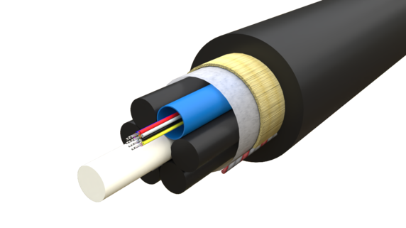 12F S12 G657A1 MicroDuct cable MLT Black HDPE OD 5.7mm 4km/d | Melbye